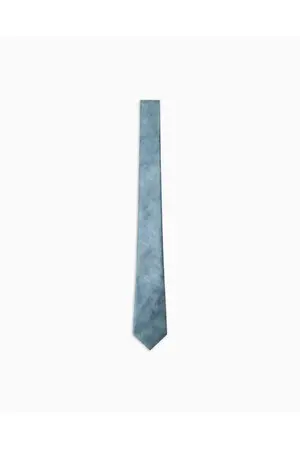 Giorgio Armani Pure Silk Neck Tie - Blue