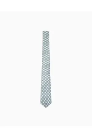 Giorgio Armani Jacquard Silk Neck Tie - Green