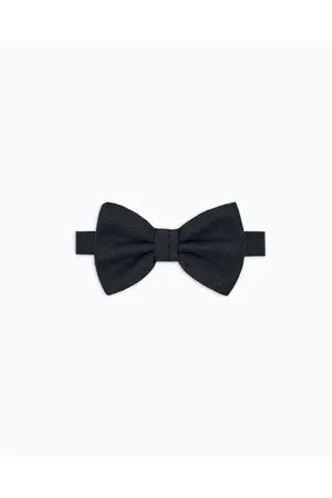 Giorgio Armani Viscose Crepe Bow Tie - Black