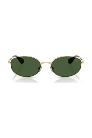 Burberry Gold Oval Sunglasses