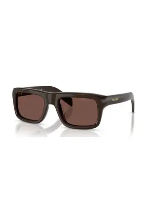 Prada Rectangle Sunglasses - Brown