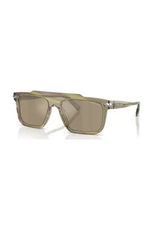 Michael Kors Sunglasses With Square Acetate Frame - Green