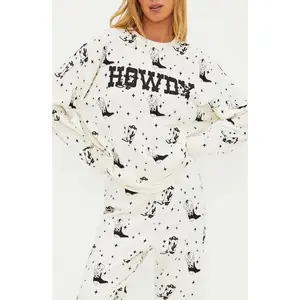 Beach Riot Graphic Oversized Sweatshirt - Howdy Boots