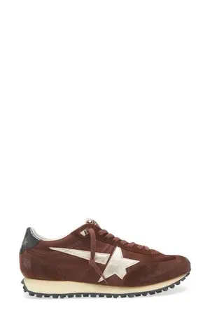 GOLDEN GOOSE Running Marathon Sneakers - Brown/platinum