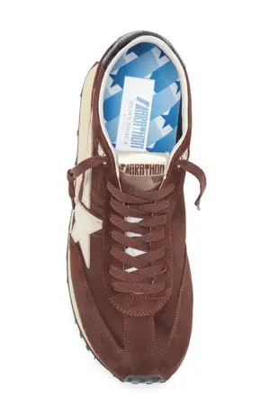 GOLDEN GOOSE Running Marathon Sneakers - Brown/platinum