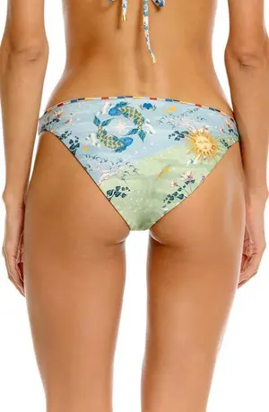 Agua Bendita Ilu Solstice Bikini Bottoms - Blue