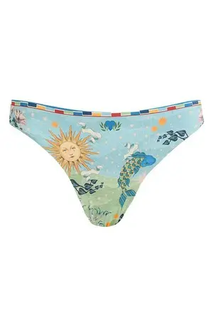 Agua Bendita Ilu Solstice Bikini Bottoms - Blue