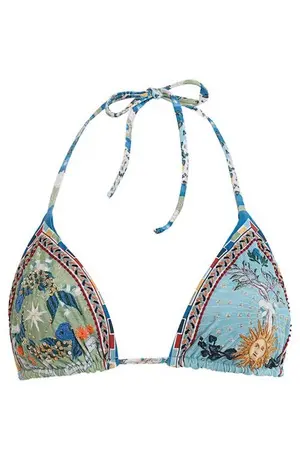 Agua Bendita Lolita Solstice Beaded Bikini Top