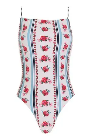 Agua Bendita Kali Cherish Reversible Lace-up One-piece Swimsuit