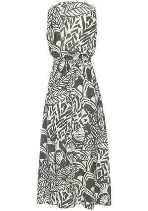 LASCANA Printed V-neck Maxi Dress