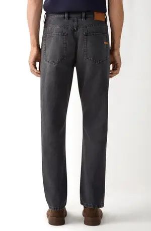 Zegna Stone-washed Roccia Cotton Jeans - Black