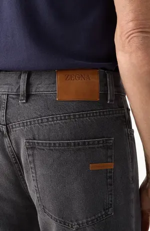 Zegna Stone-washed Roccia Cotton Jeans - Black
