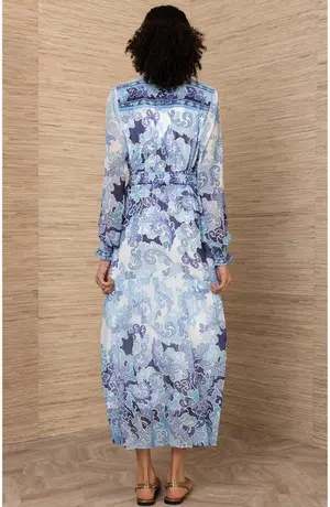 Hale Bob Bertille Chiffon Maxi Dress