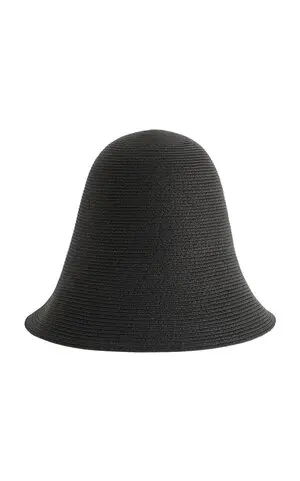 TOTEME Woven Paper Sun Hat - Black