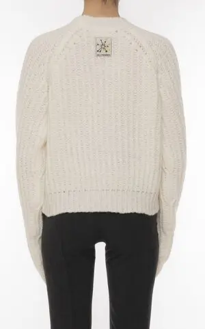DES_PHEMMES Sequined Wool-blend Sweater