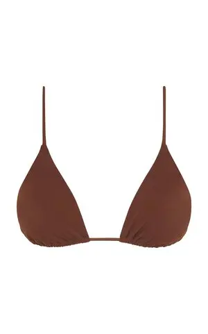 Onia Alexa String Bikini Top - Brown