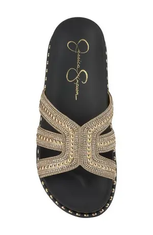 Jessica Simpson Colyve Slide Sandal - Light Gold