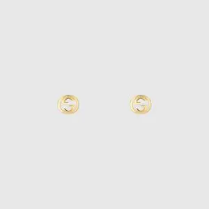 Gucci Interlocking G Stud Earrings - Yellow Gold