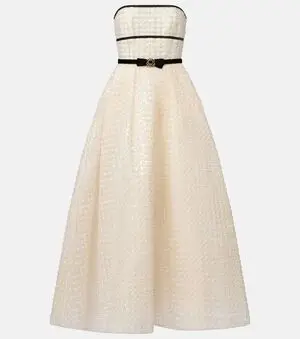 Elie Saab Embellished Belted Gown