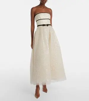 Elie Saab Embellished Belted Gown