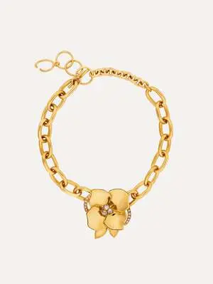 Oscar De La Renta Blossom Chain-link Necklace - Gold