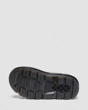 Dr. Martens Zebzag Suede Platform Sandals - Blue