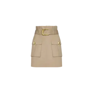 L'Agence Maelis Mini Skirt - Macadamia Brown