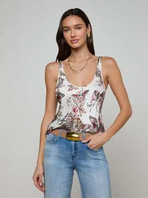 L'Agence Eddie Printed Tank Top