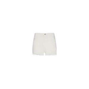 L'Agence Clark Distressed Jean Short - Light Ecru Destruct