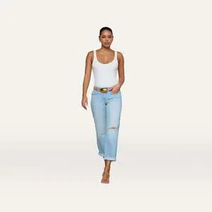 L'Agence Nevia Slouchy Straight-leg Jean - Brea Destruct