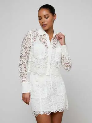 L'Agence Roelle Lace Blouse Top