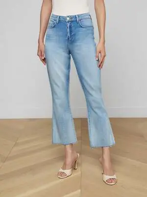 L'Agence Kendra Cropped Flare Jean