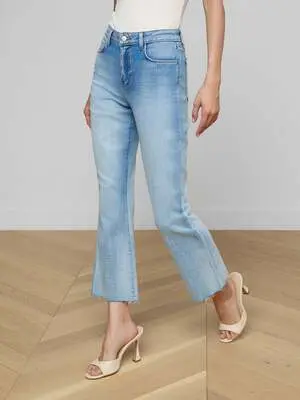 L'Agence Kendra Cropped Flare Jean