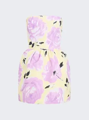 PATOU Mini Bustier Dress Peony Garden