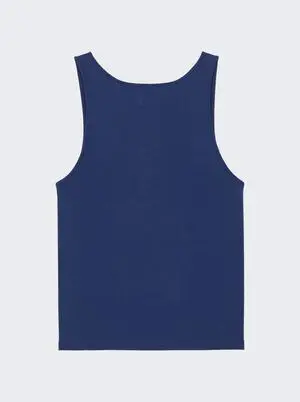 Saint Laurent Cassandre Tank Top Bleu Cobalt
