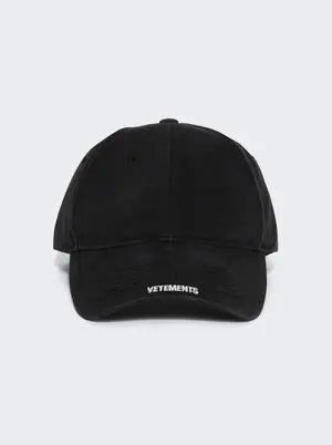 Vetements Nano Logo Cap - Black