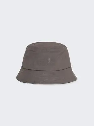 MAISON MARGIELA Cotton Canvas Bucket Hat - Gray