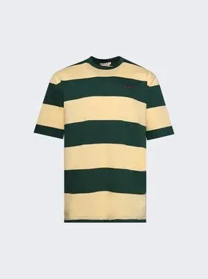 Marni Stripe Tee Ocean And Tobacco - A