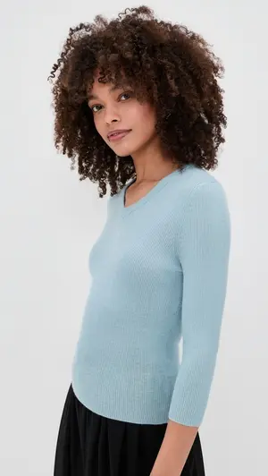 Vince Long Sleeve Cashmere-silk Pullover
