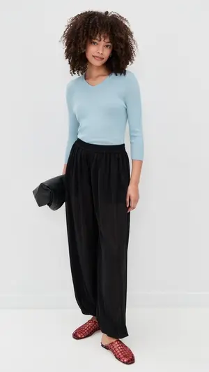 Vince Long Sleeve Cashmere-silk Pullover
