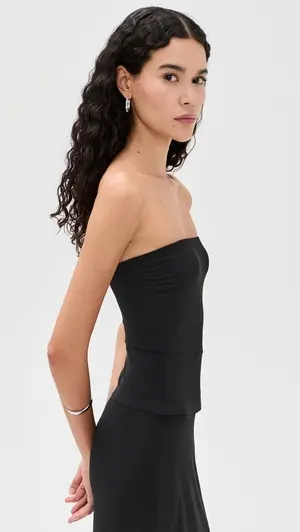Norma Kamali Sleeveless Strapless Top