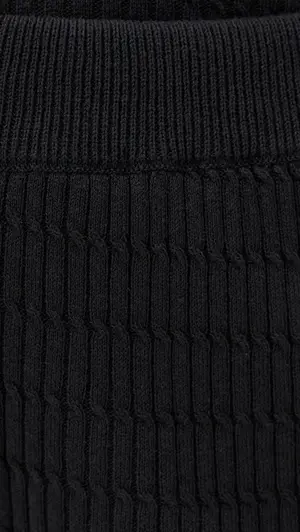 PRIME OF LIME Julieta Cable Knit Shorts