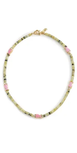 LOGAN TAY Beaded Necklace - Green