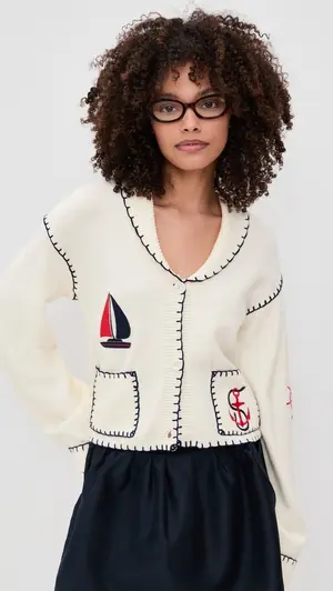 BAILEY ROSE Nautical Cardigan