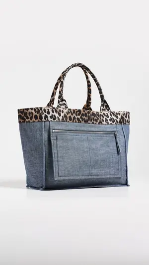 GANNI Medium Trapeze Shopper Reversible Tote