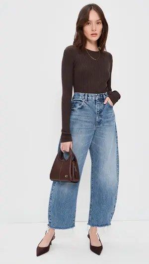 FRAME The Bubble Crop Jeans