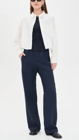Enza Costa Twill Everywhere Pants - Navy