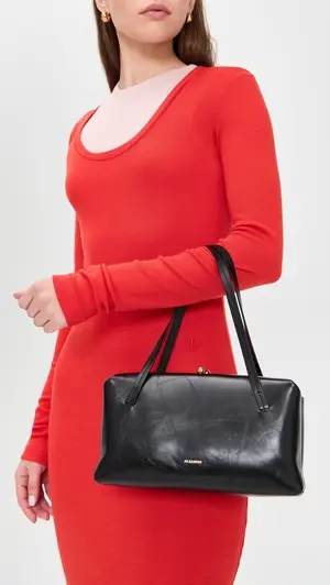 JIL SANDER Goji Pillow Small Bag - Black