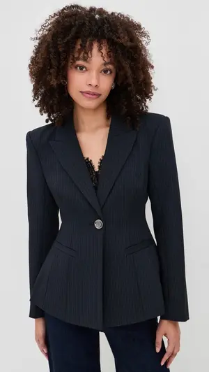 L'Agence Therese Cinched Waist Blazer