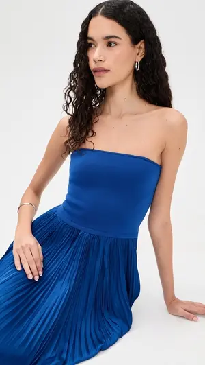 LA LIGNE Strapless Midi Dress